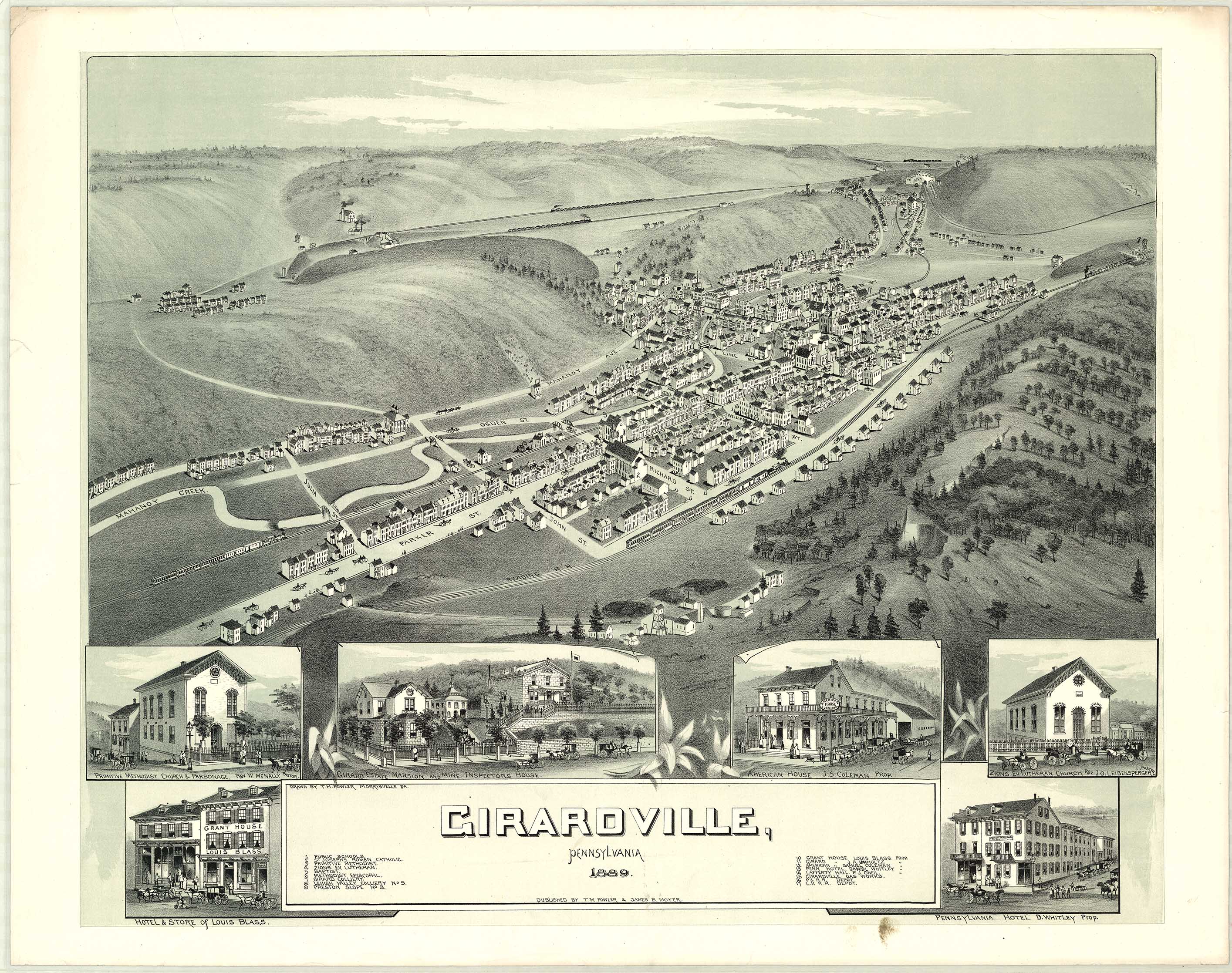 Trove of panoramic maps of Pennsylvania online via the State Archives ...