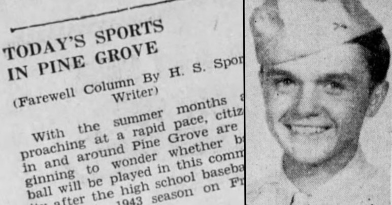 Irvin Schwartz’s Farewell Column to Pine Grove, PA Before WWII Deployment