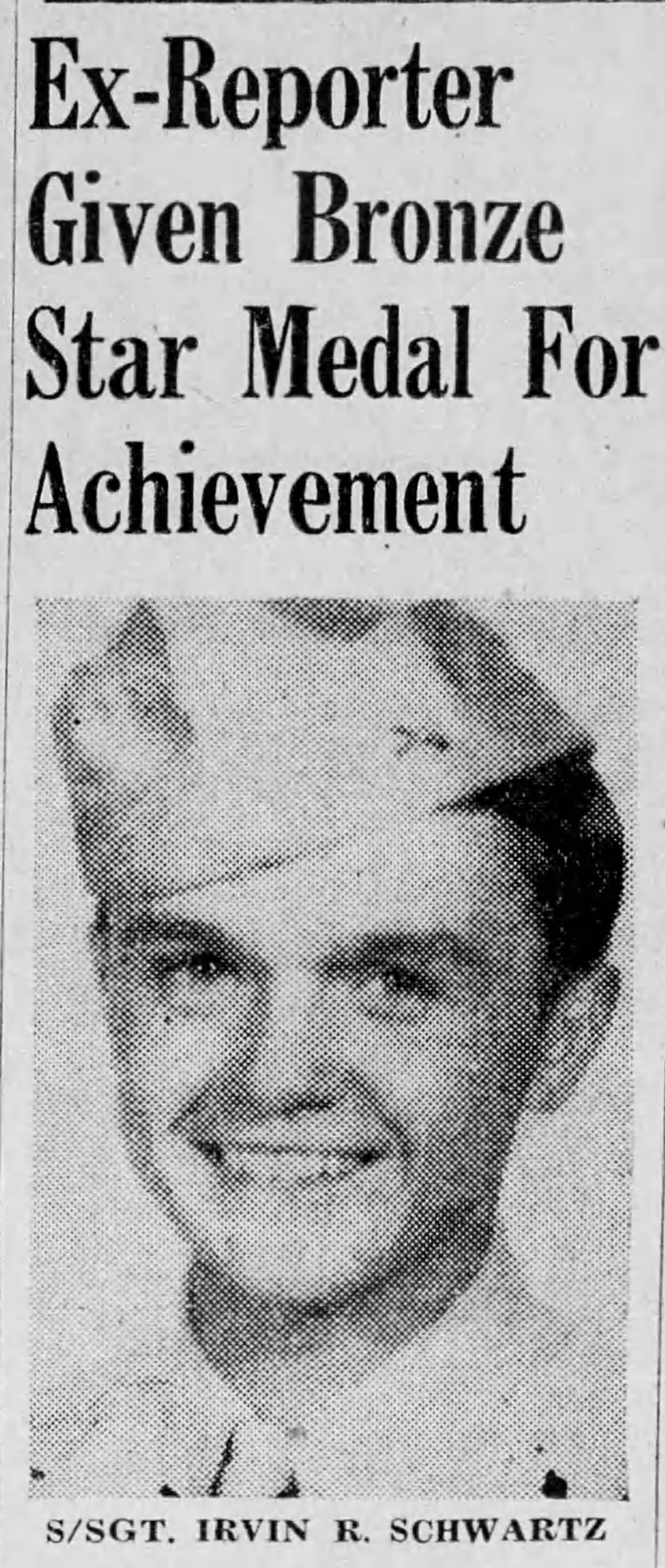 Letters from War – Awarded the Bronze Star and wounded in action – 1945 ...